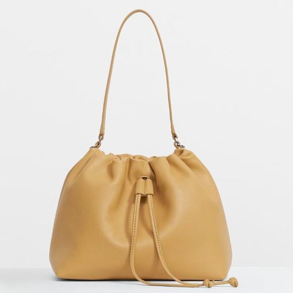 Theory | Bags | Theory Small Lambskin Bucket Bag In Light Brown Color ...